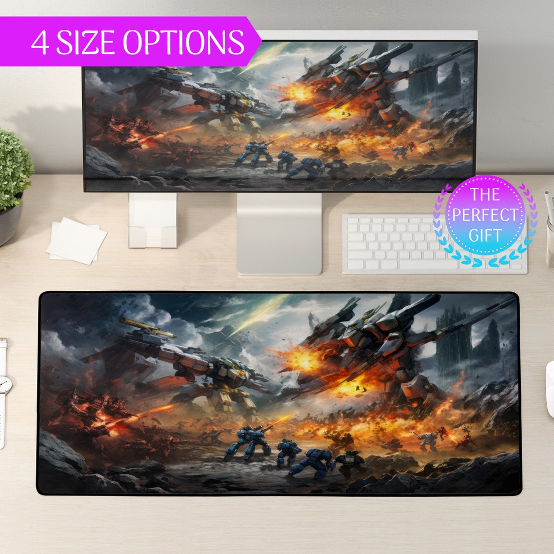Anime Gundam Desk Mat, Anime Deskmat, Mech Mouse Pad, Japanese DeskMat ...