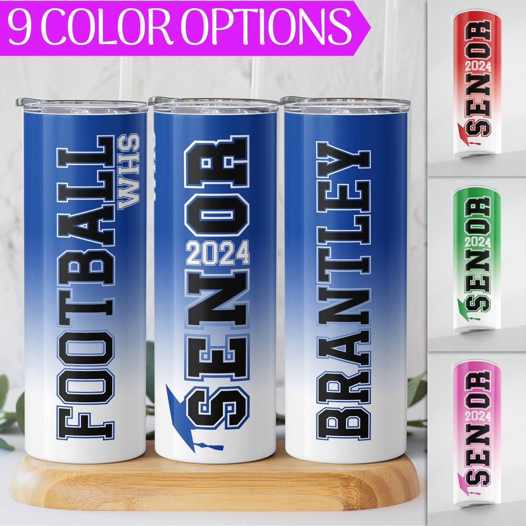 Personalized Senior Football Gifts, Custom Football Senior Tumbler ...