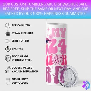 Personalized Senior Graduation Tumbler, Senior Tumbler Cup, Custom ...