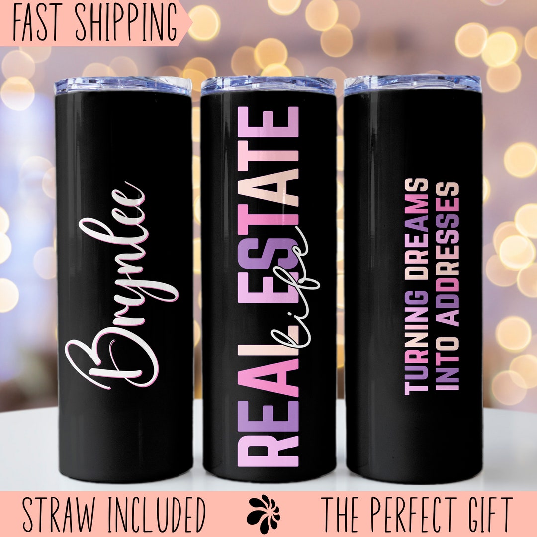 Personalized Realtor Gifts for Agents, Realtor Tumbler, Realtor Closing ...