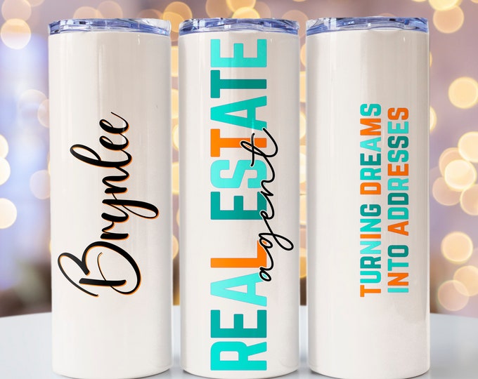 Personalized Realtor Gifts for Agents, Realtor Tumbler, Real Estate ...
