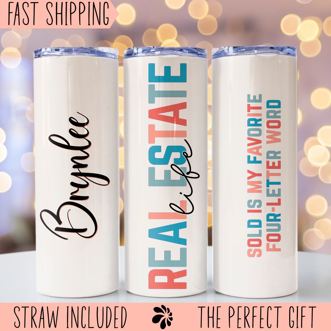 Personalized Realtor Gifts for Agents, Realtor Tumbler, Realtor Closing ...