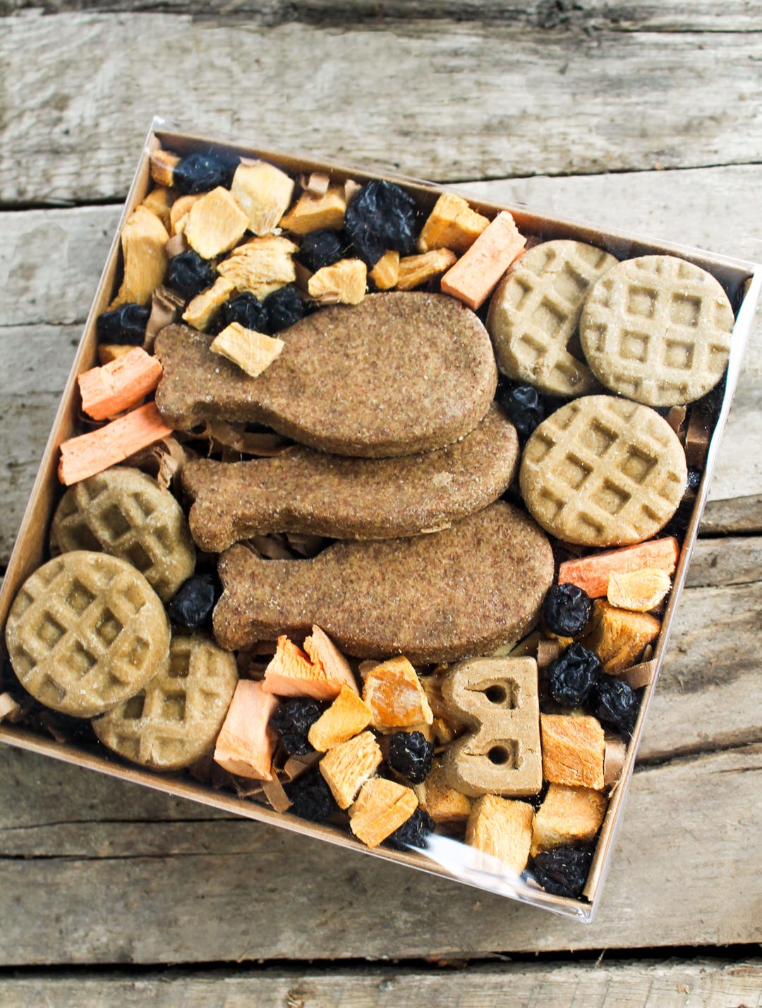 Chicken & Waffles Dog Treats Box - Etsy