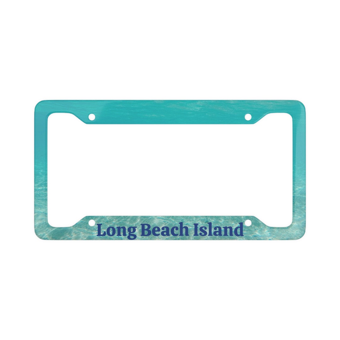 Long Beach Island Under Water License Plate Frame. Ocean Floor License ...