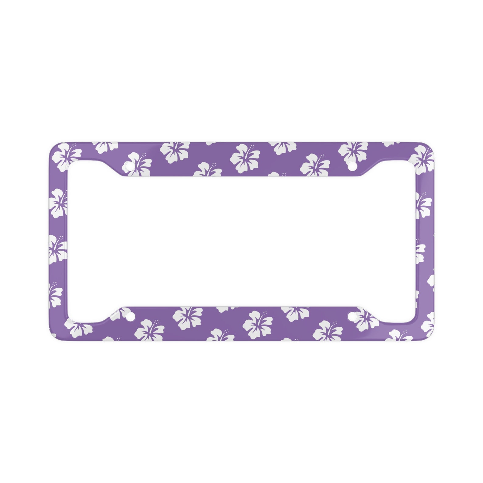 Light Purple Hibiscus Hawaiian Surfer License Plate Frame. Hawaiian ...