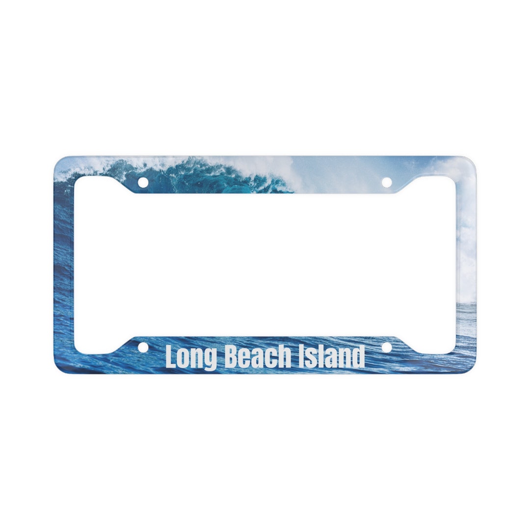 Long Beach Island LBI Surfer Wave License Plate Frame. Surfer License ...