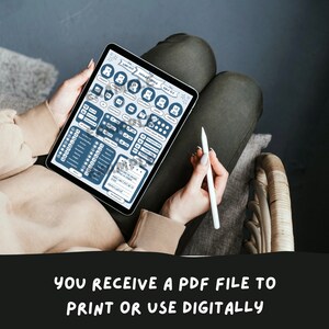 Dnd Character Sheet Blue Digital Printable 5e Template - Etsy