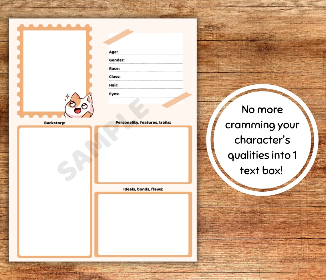 Calico Cat Dnd 5e Digital or Printable Character Sheet, Spell Sheet ...