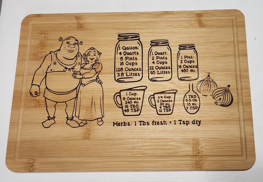 Funny Ogre-inspired Decorative Cutting Board – Laser Engraved With ...