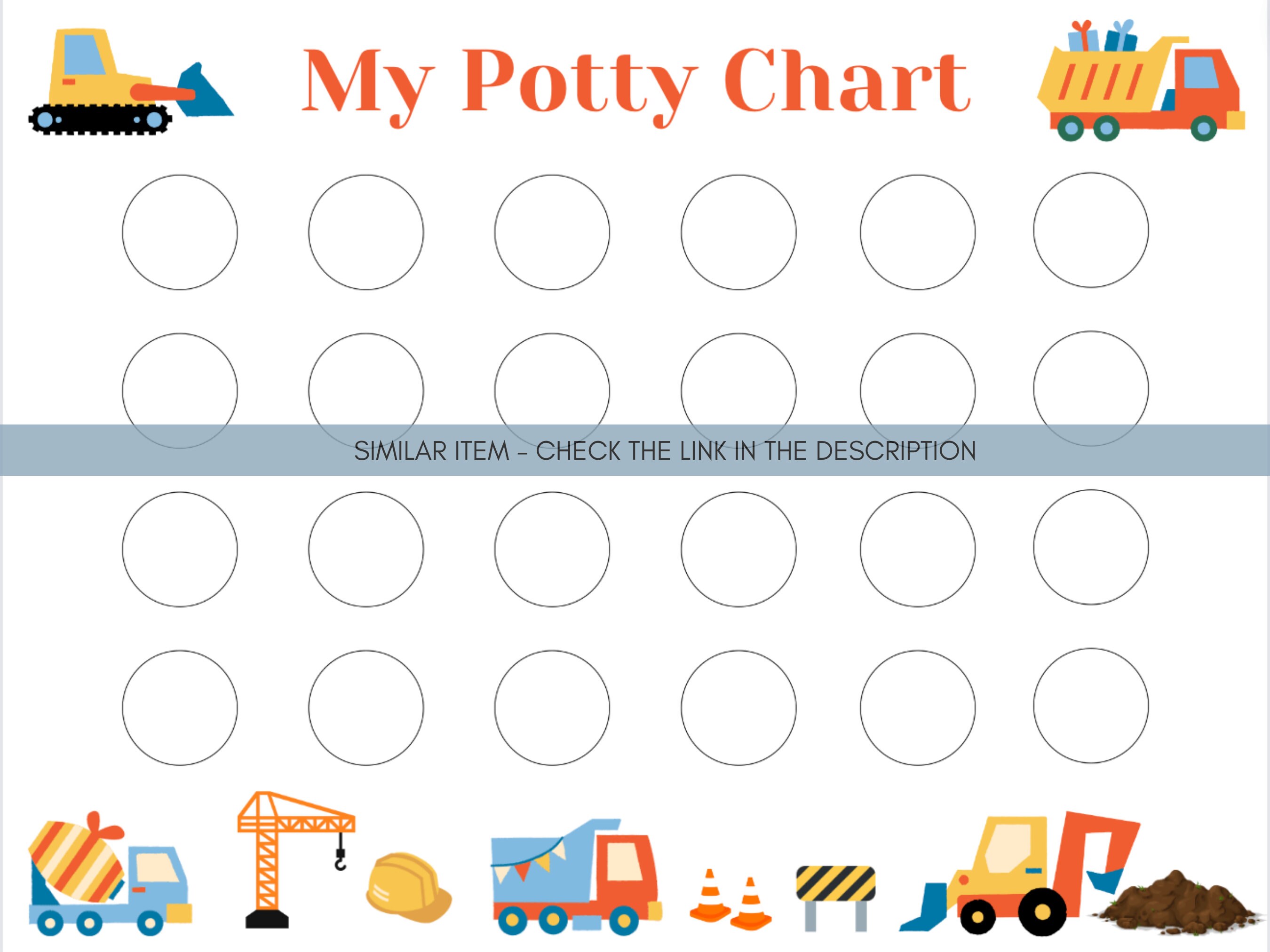 Potty Training Chart Boys, Police Car Potty Charts, Potty Chart ...