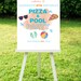 Pool Party Invitation, Pizza and Pool Party Invitation, Pizza Party ...