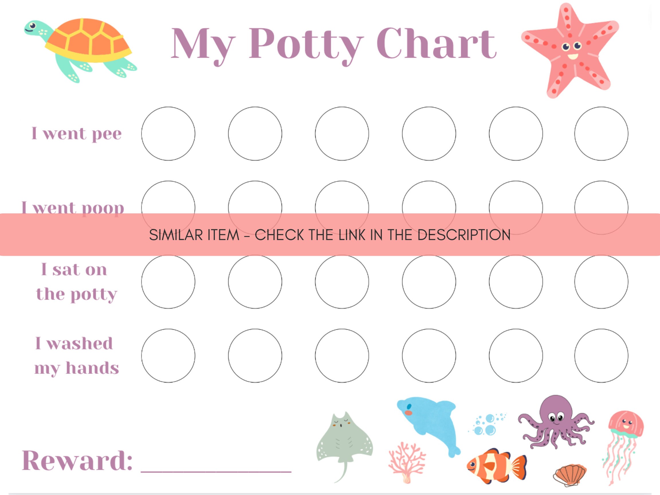 Potty Training Chart, Farm Animal Potty Charts, Potty Training Sticker ...