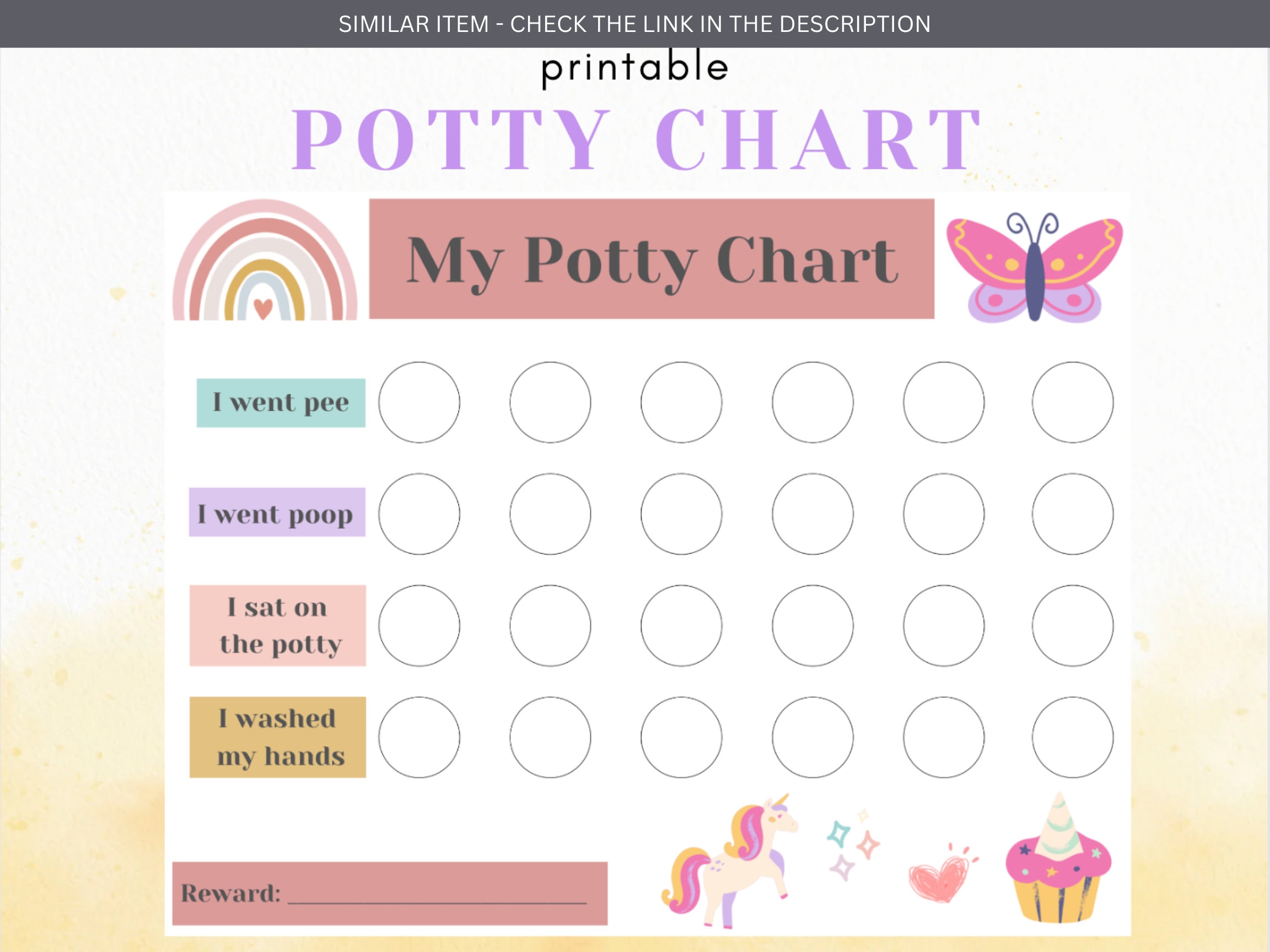 Potty Training Chart Ocean Animal Potty Charts Potty - Etsy