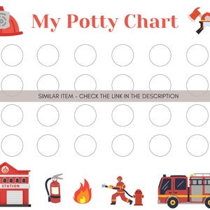 Potty Training Chart Boys, Police Car Potty Charts, Potty Chart ...