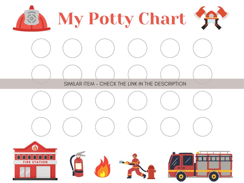 Potty Training Chart Boys, Police Car Potty Charts, Potty Chart ...