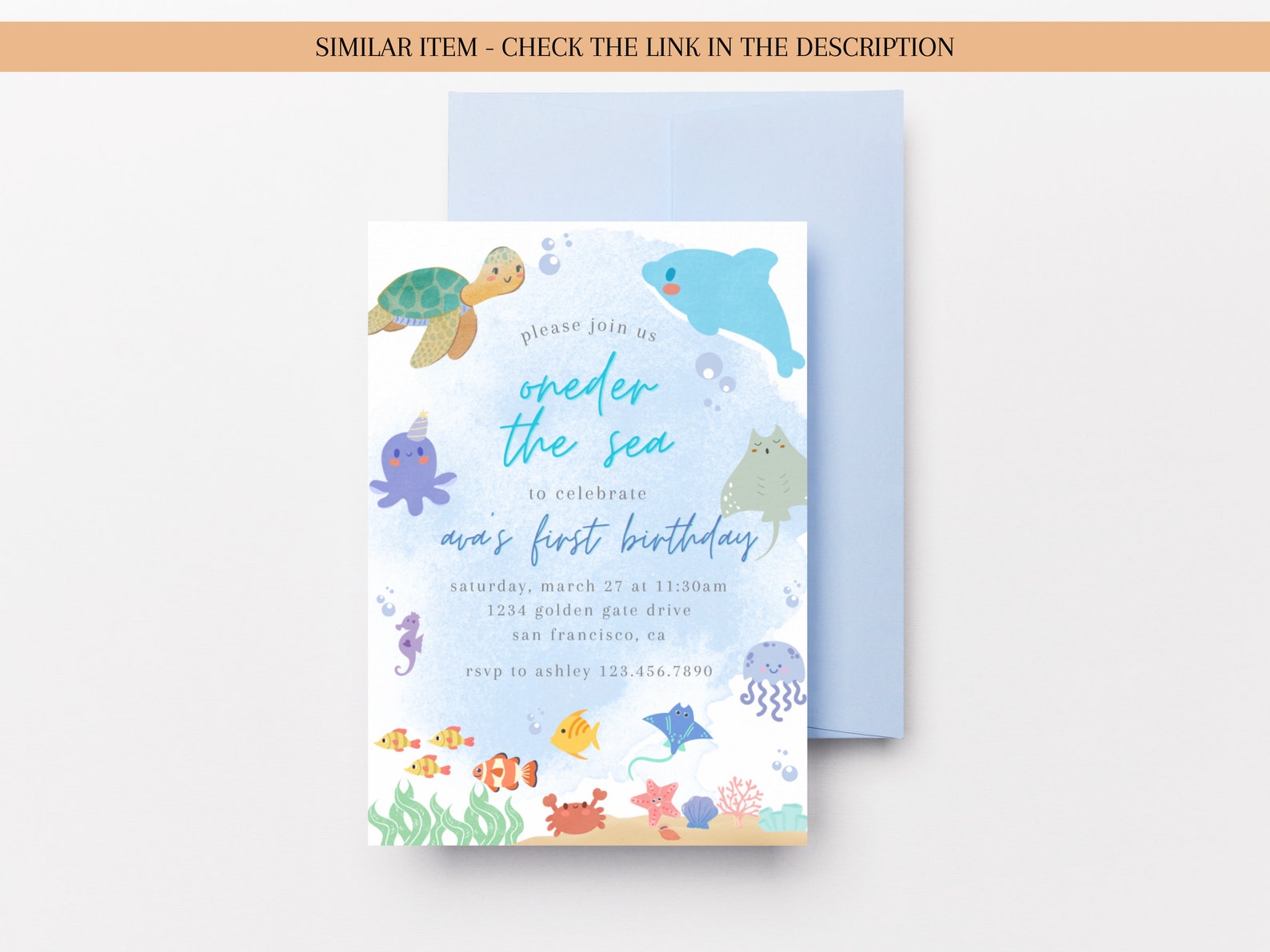 Under the Sea Three Invitation, Under Sea Invitation, Under the Sea ...