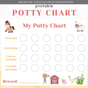 Potty Training Chart Ocean Animal Potty Charts Potty - Etsy