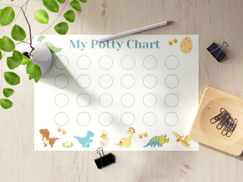 Potty Training Chart Boys, Dinosaur Potty Charts, Potty Training Chart ...