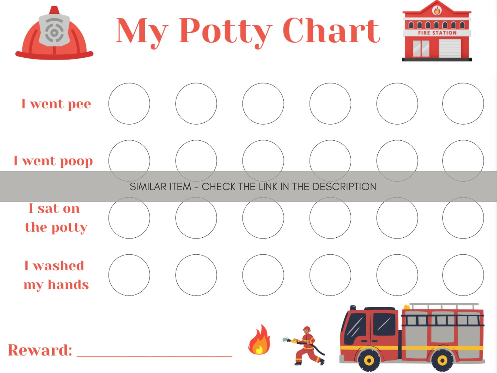 Potty Training Chart Boys, Potty Charts, Potty Chart Printable Reward ...