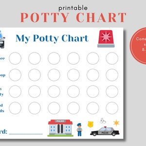 Potty Training Chart Boys, Potty Charts, Potty Chart Printable Reward ...