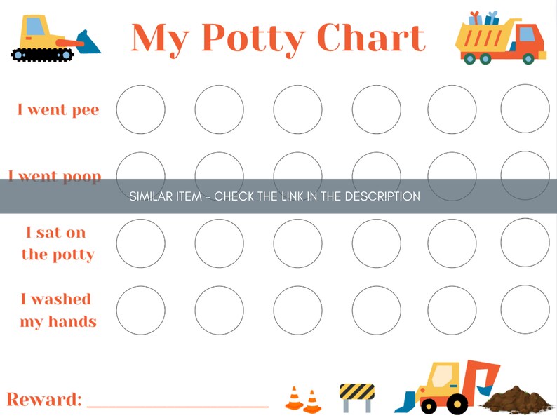 Potty Training Chart Boys, Potty Charts, Potty Chart Printable Reward ...