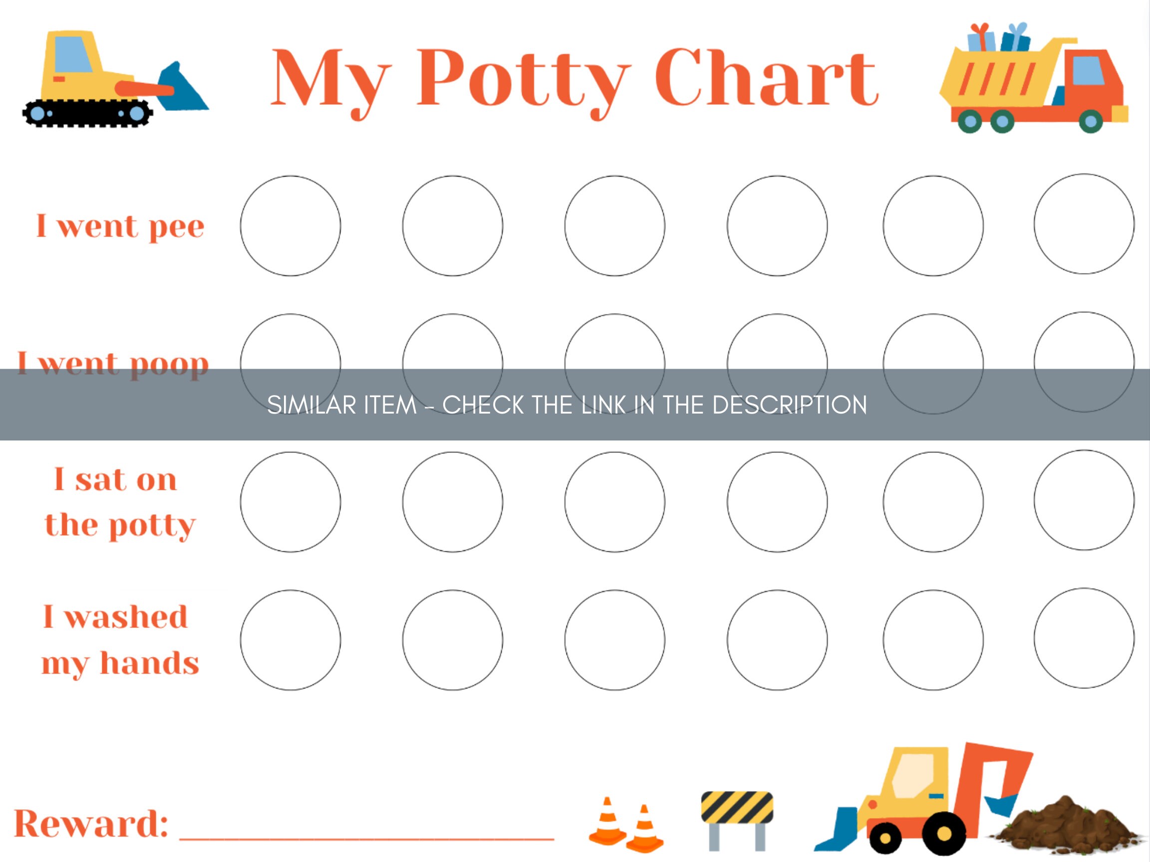 Potty Training Chart Boys, Potty Charts, Potty Chart Printable Reward ...