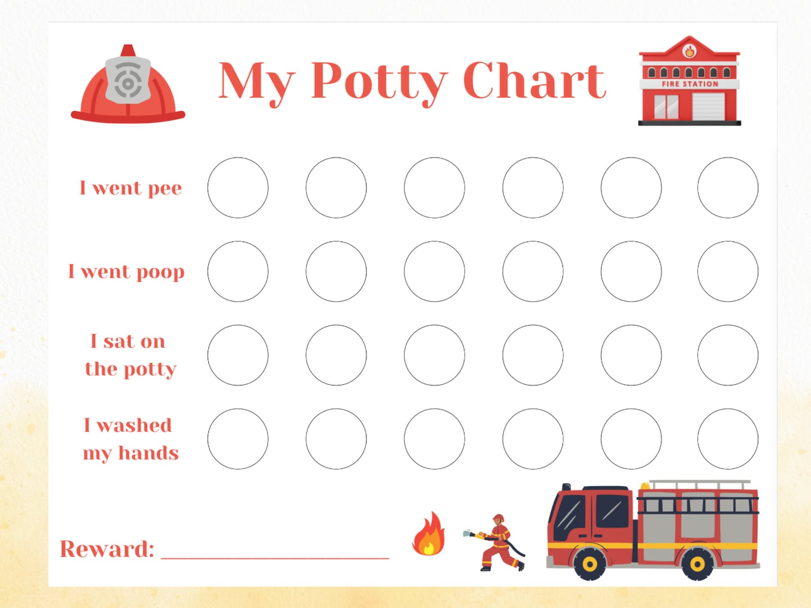 Potty Training Chart Boys Potty Charts Bundle Potty Chart - Etsy