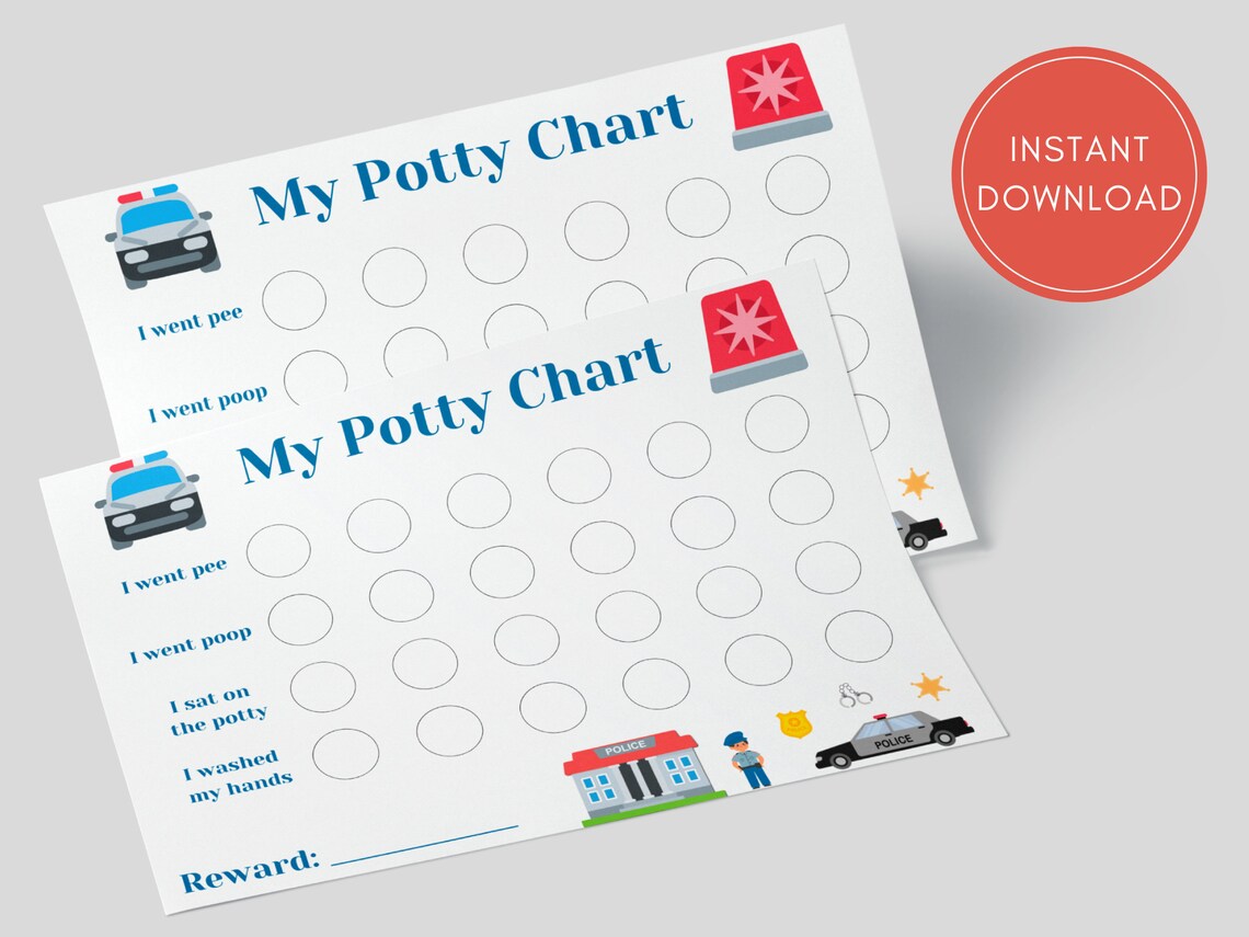 Potty Training Chart Boys, Potty Charts, Potty Chart Printable Reward ...