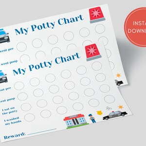 Potty Training Chart Boys, Potty Charts, Potty Chart Printable Reward ...