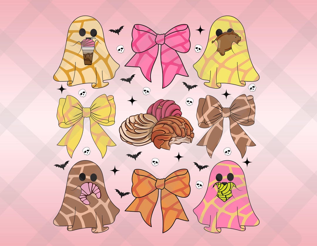 Coquette Mexican Ghost Png Bundle, Creepy Conchita Era Png, Conchas and ...