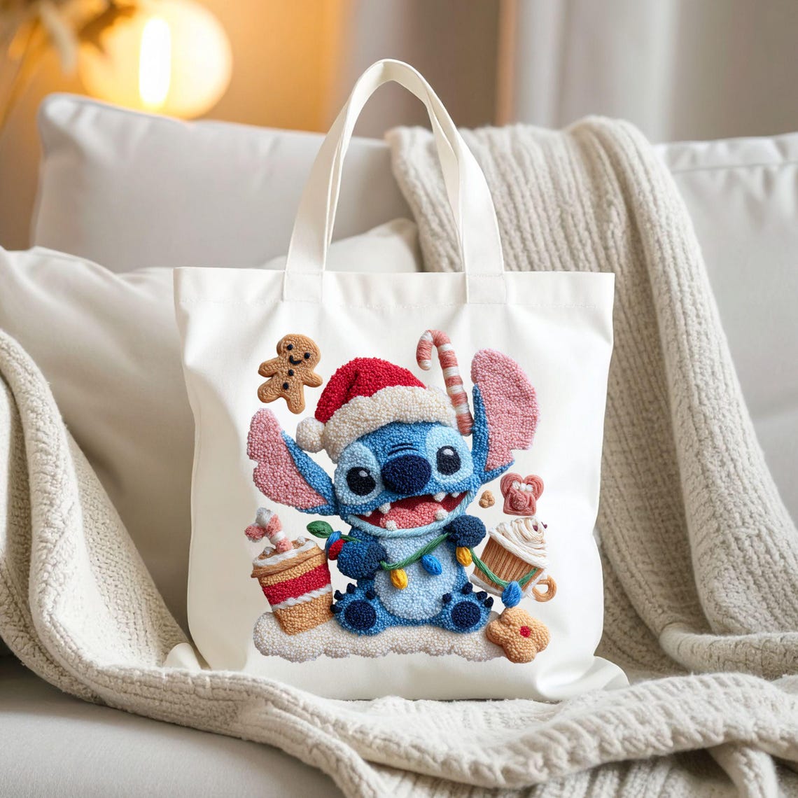 Latch Hook Yarn Faux Cartoon Movie Png, Merry Christmas Png, Blue Dog ...