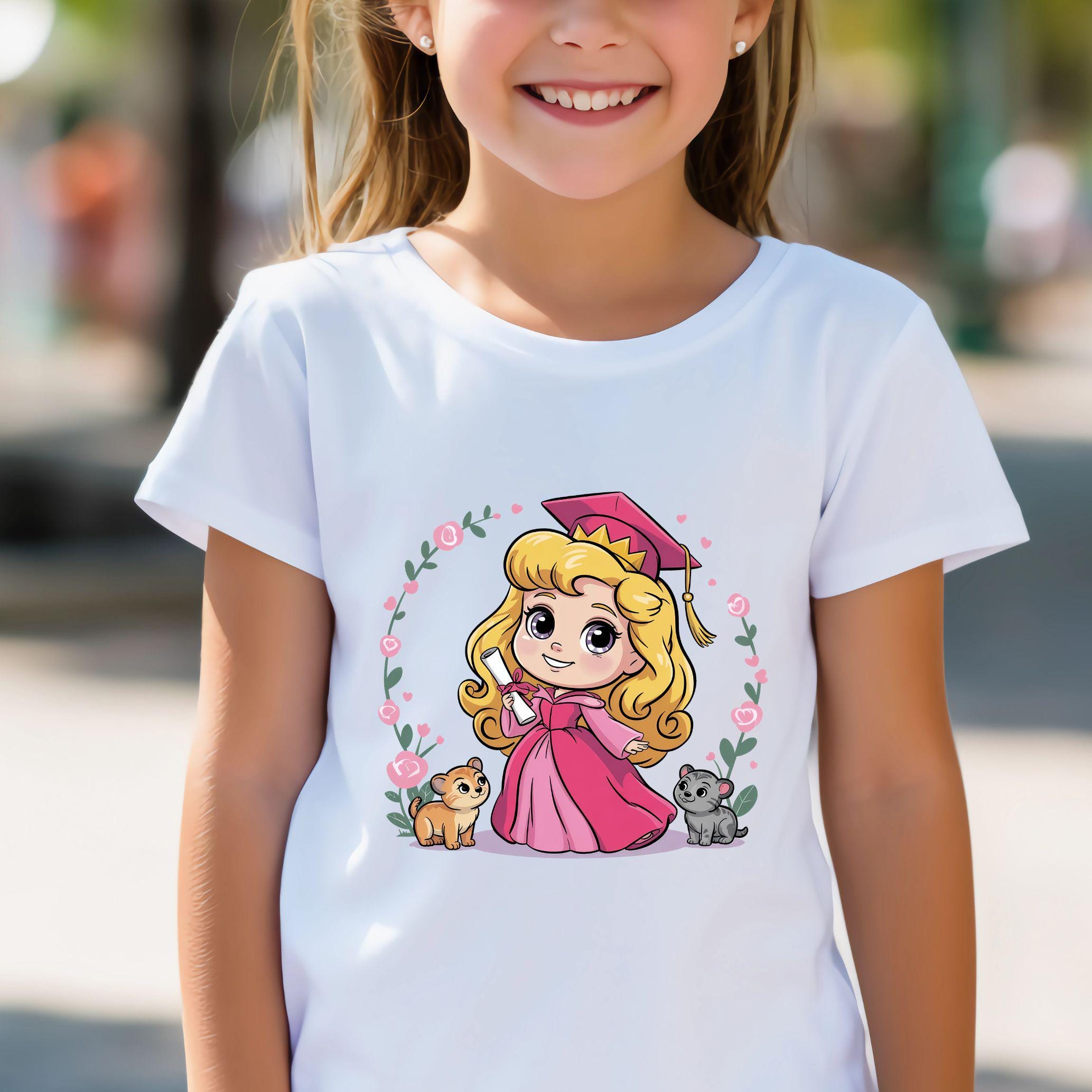 11+ Cartoon Princess Graduation 2026 Png Bundle, Cartoon Character Grad ...