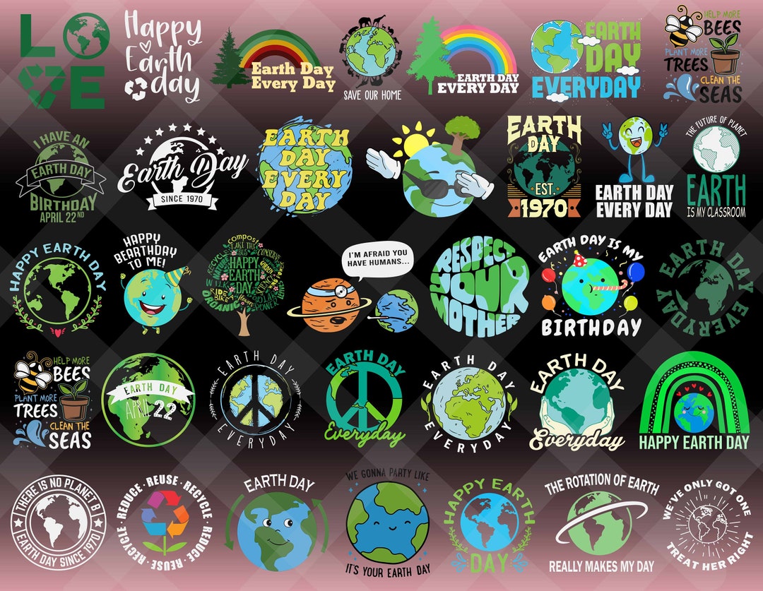 Más de 40 diseños de Svg del Día de la Tierra, Svg Go Planet, Svg Go ...