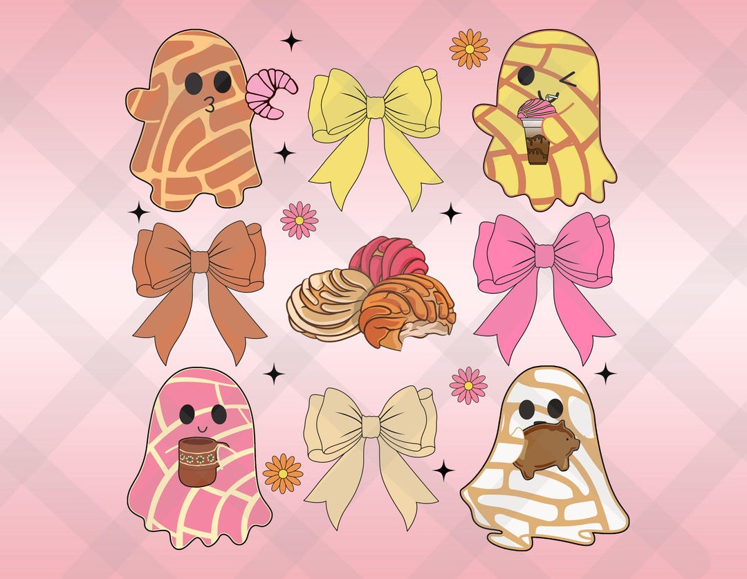 Coquette Mexican Ghost Png Bundle, Creepy Conchita Era Png, Conchas and ...