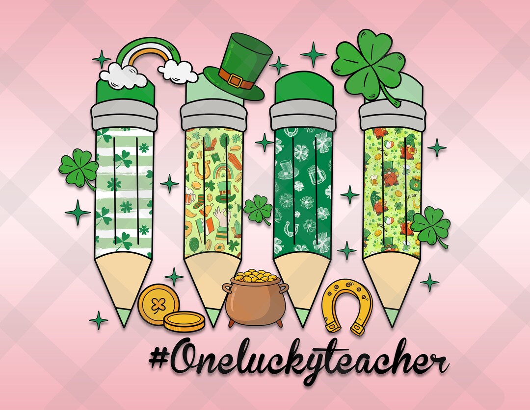 One Lucky Teacher Png, Teacher St.patrick's Png, St.patrick's Day Png ...