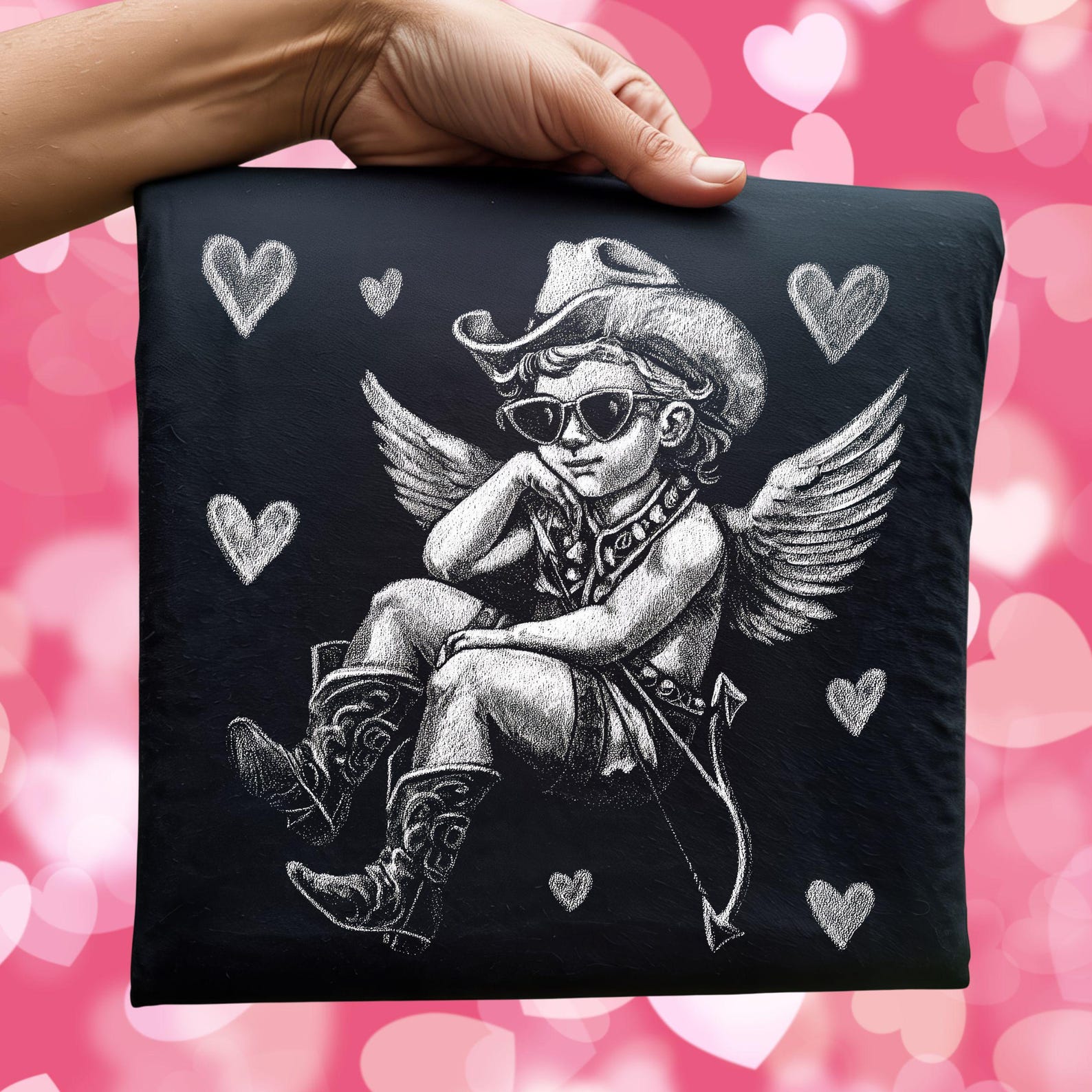 Halftone Cupid PNG, Pixel Art Cupid, Print Screen Cupid Png, Trendy ...