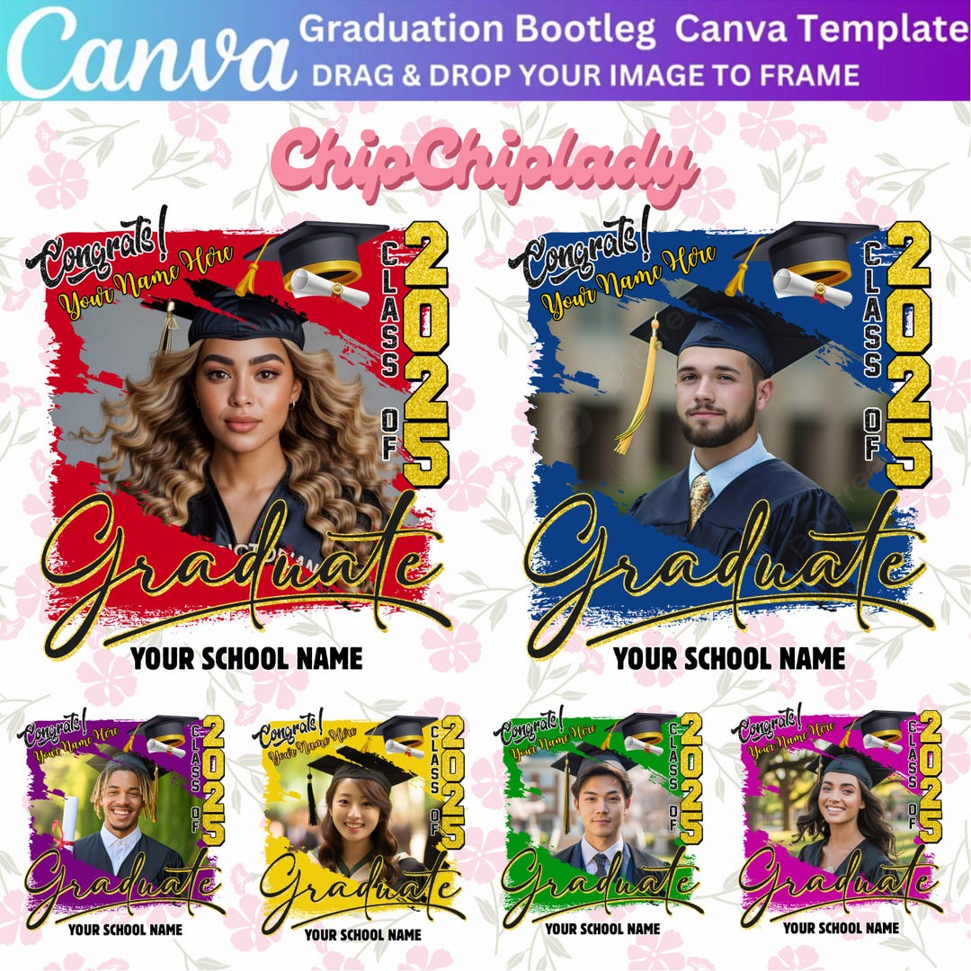 Graduate 2025 Editable Canva Template Digital Download, Graduation 2025 ...