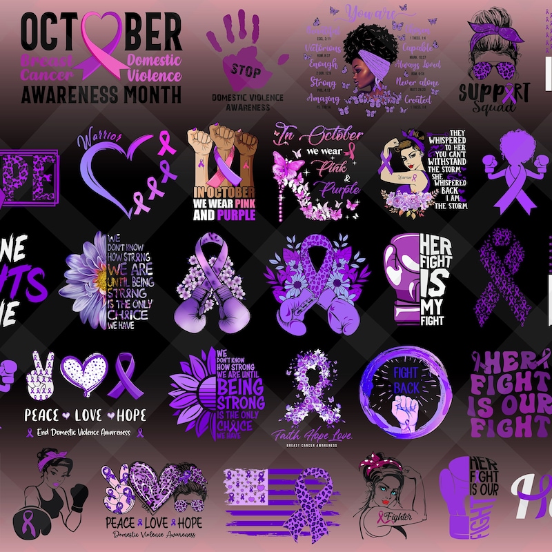 Purple Domestic Violence Ribbon - Etsy UK