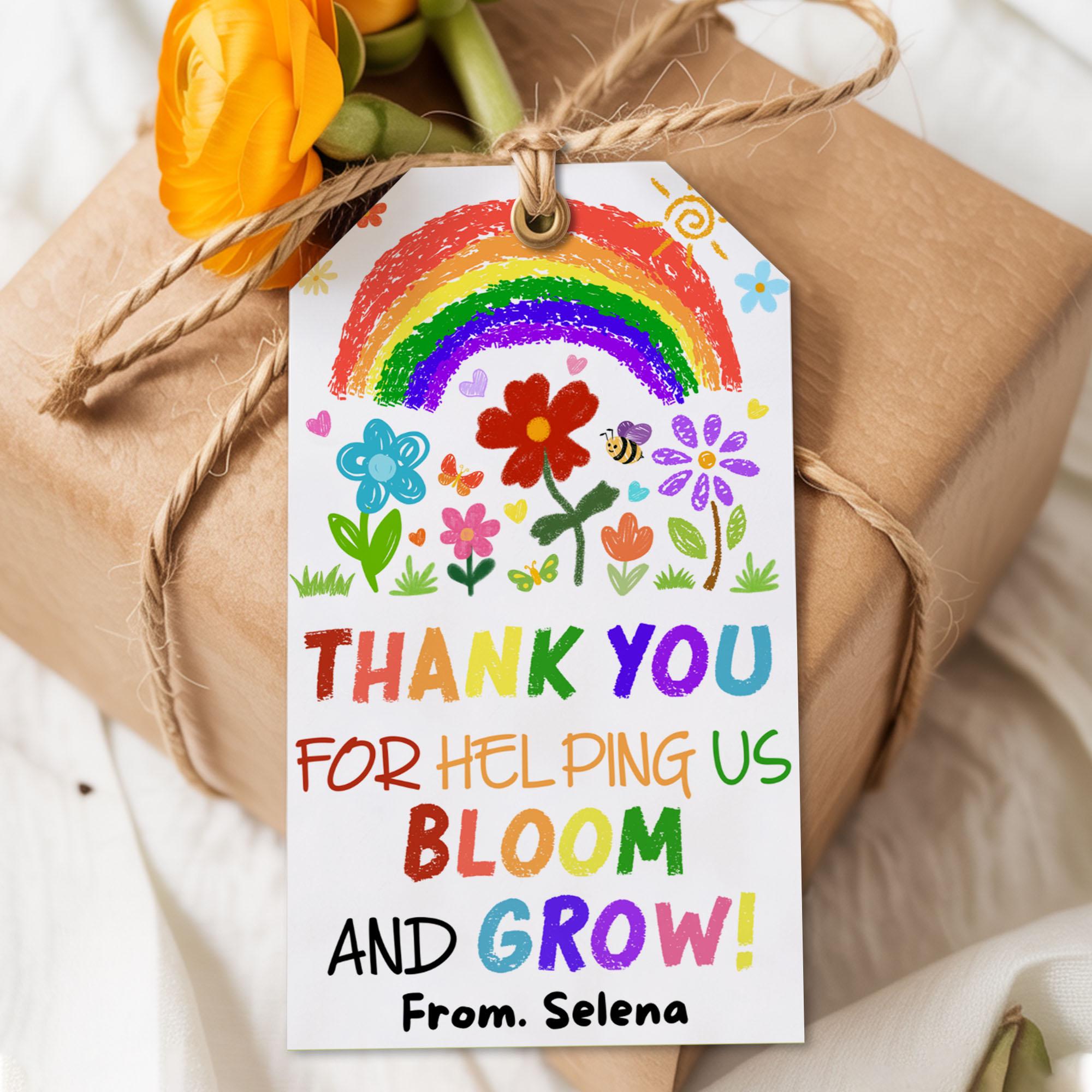 8+ Teacher Appreciation Gift Tags Editable Canva Template, Thank You ...