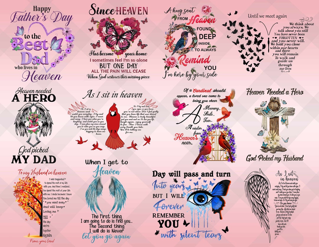 27+ Memorial Design Png Bundle, Memorial Quote Png, Bereavement Png ...