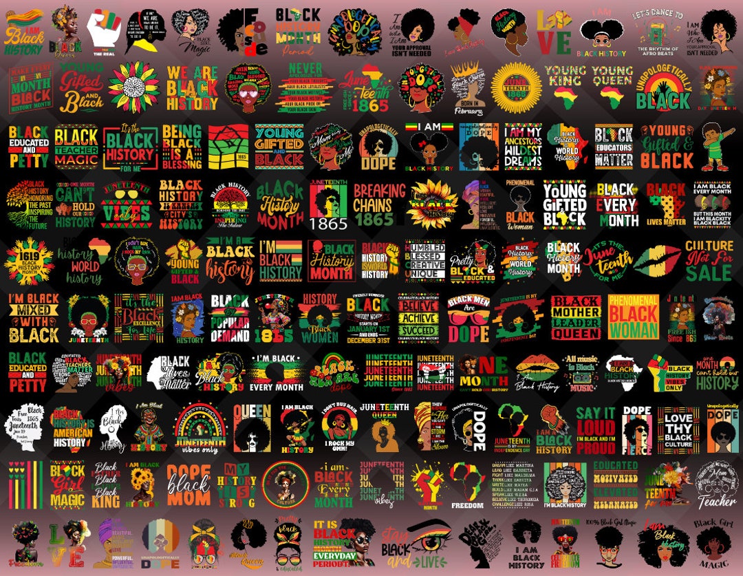 150+ Juneteenth PNG Bundle, Juneteenth Sublimation Png, Free-ish, Black ...