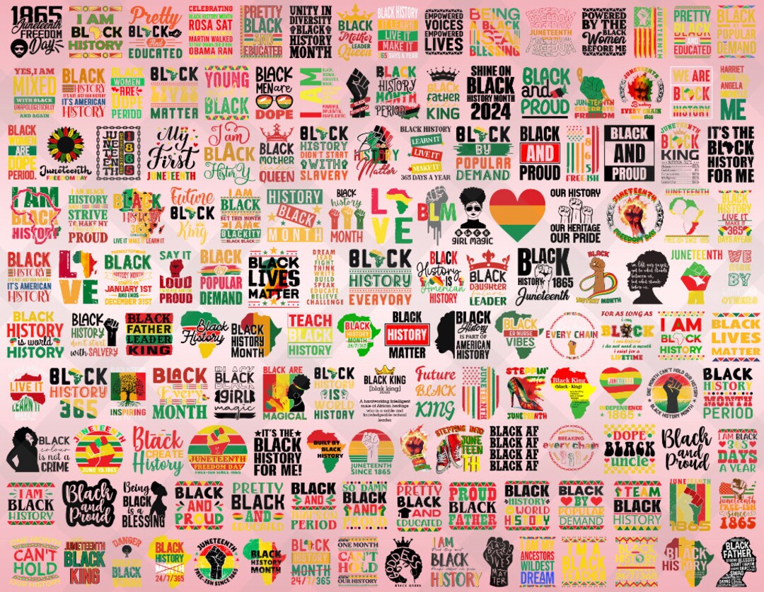 160+ Juneteenth PNG Bundle, Juneteenth Sublimation Png, Free-ish, Black ...