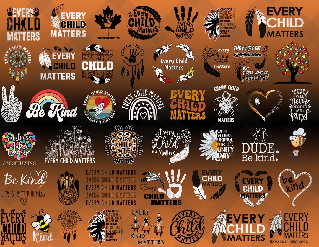 45 Designs Every Child Matters Svg Bundle, Orange Day 2024 Svg, Kids ...