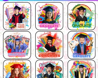 Kids Graduation Canva Editable Template, Class of 2025 Kids Graduation ...