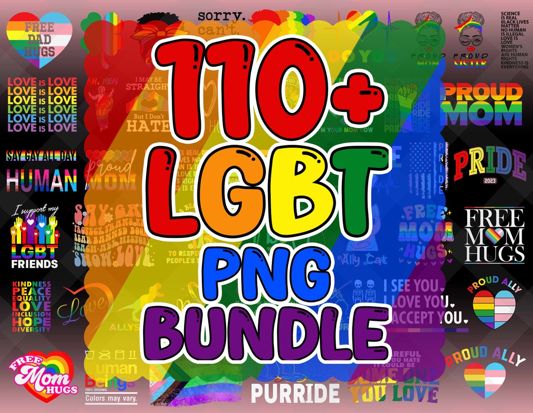 110 Designs LGBT Bundle, Png Bundle, Pride Month LGBT Design, Say Gay ...