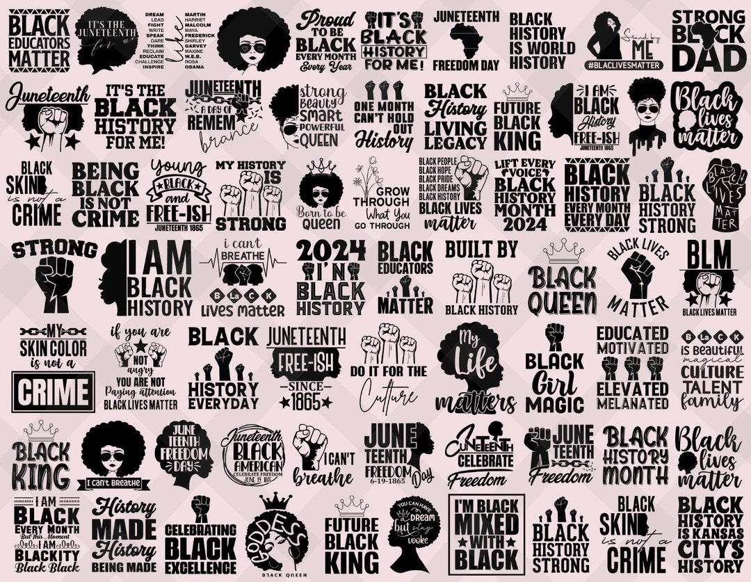 65+ Juneteenth PNG Bundle, Juneteenth Sublimation Png, Free-ish, Black ...