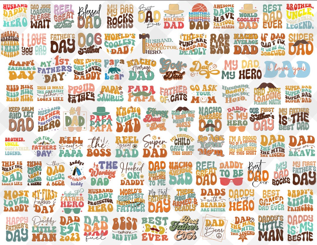 100+ Design Father's Day Png, Dad Bundle Png, Best Dad Ever Png, Dad ...