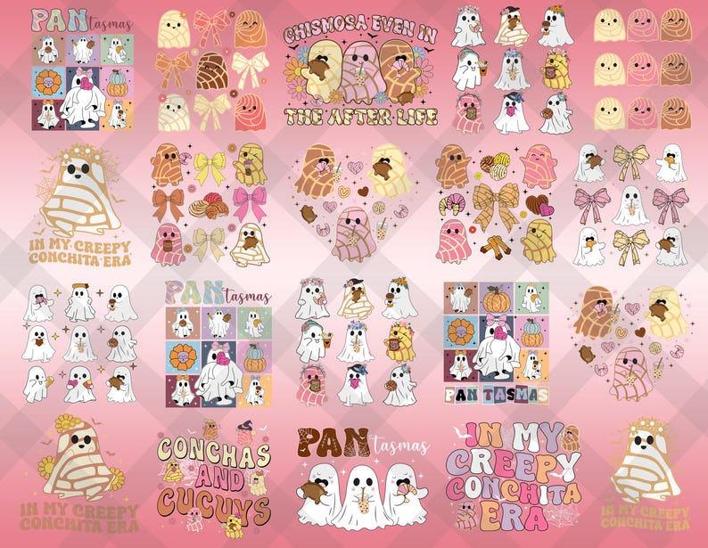 100+ Mexican Ghost Png Bundle, Creepy Conchita Era Png, Conchas and ...