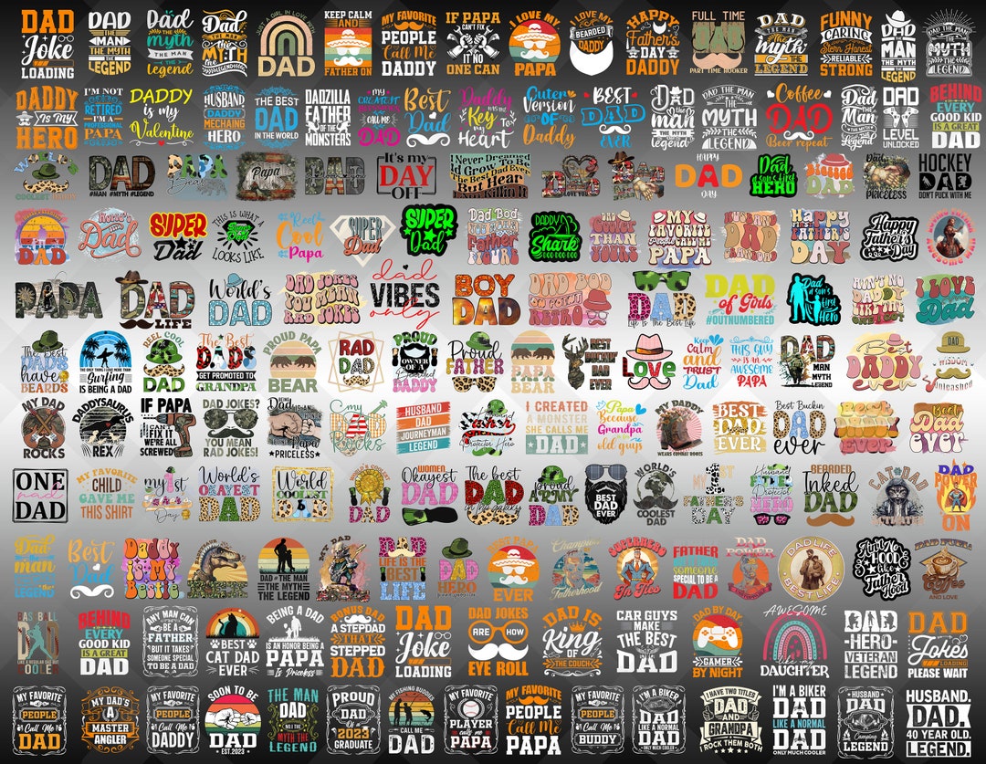 160+ Design Father's Day Png, Dad Bundle Png, Best Dad Ever Png, Dad ...