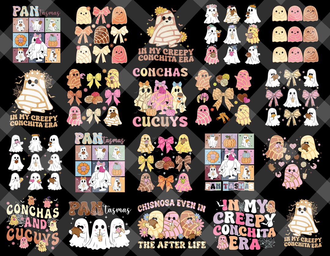 100+ Designs Mexican Png Bundle, Creepy Conchita Era Png, Conchas and Cucuys Png, Conchas Ghost ...